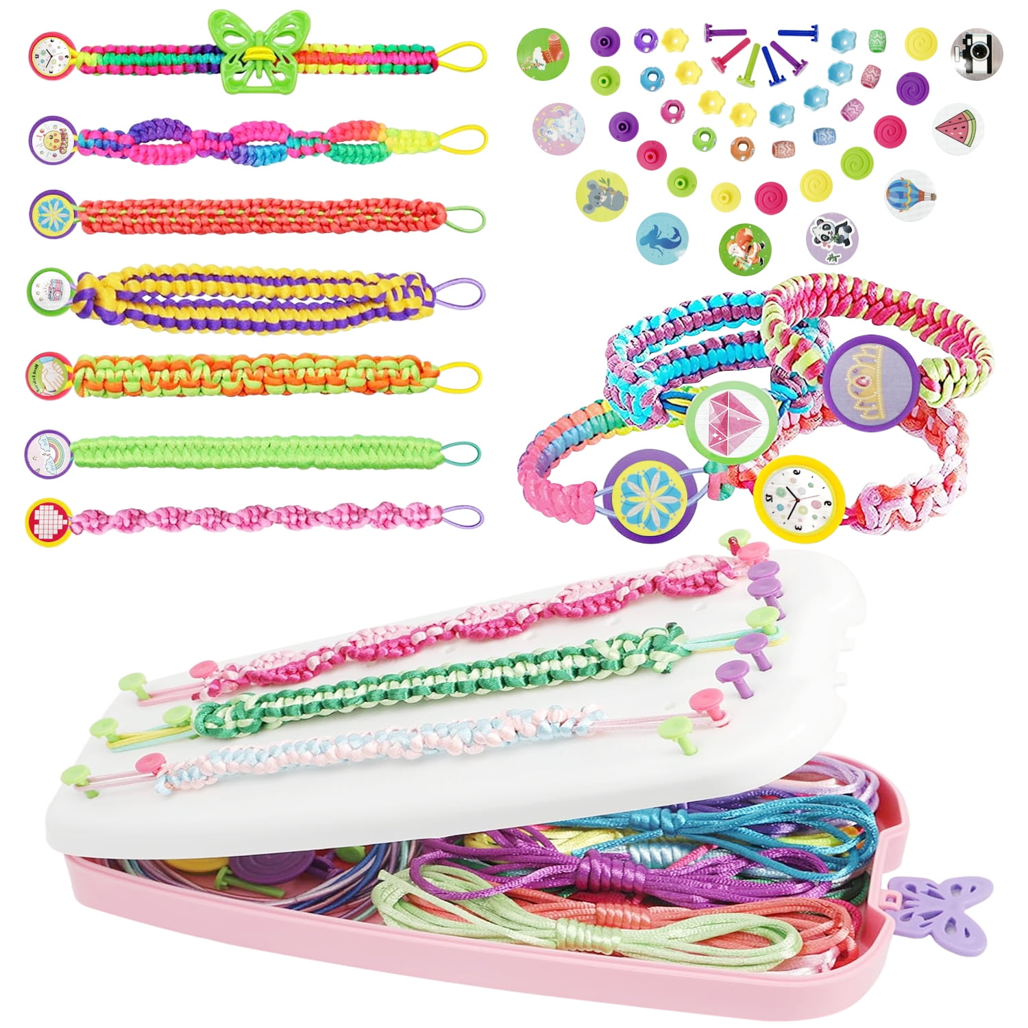 Syenll Friendship Bracelet Making Kit, DIY Art Carfts Toy for Girls ...