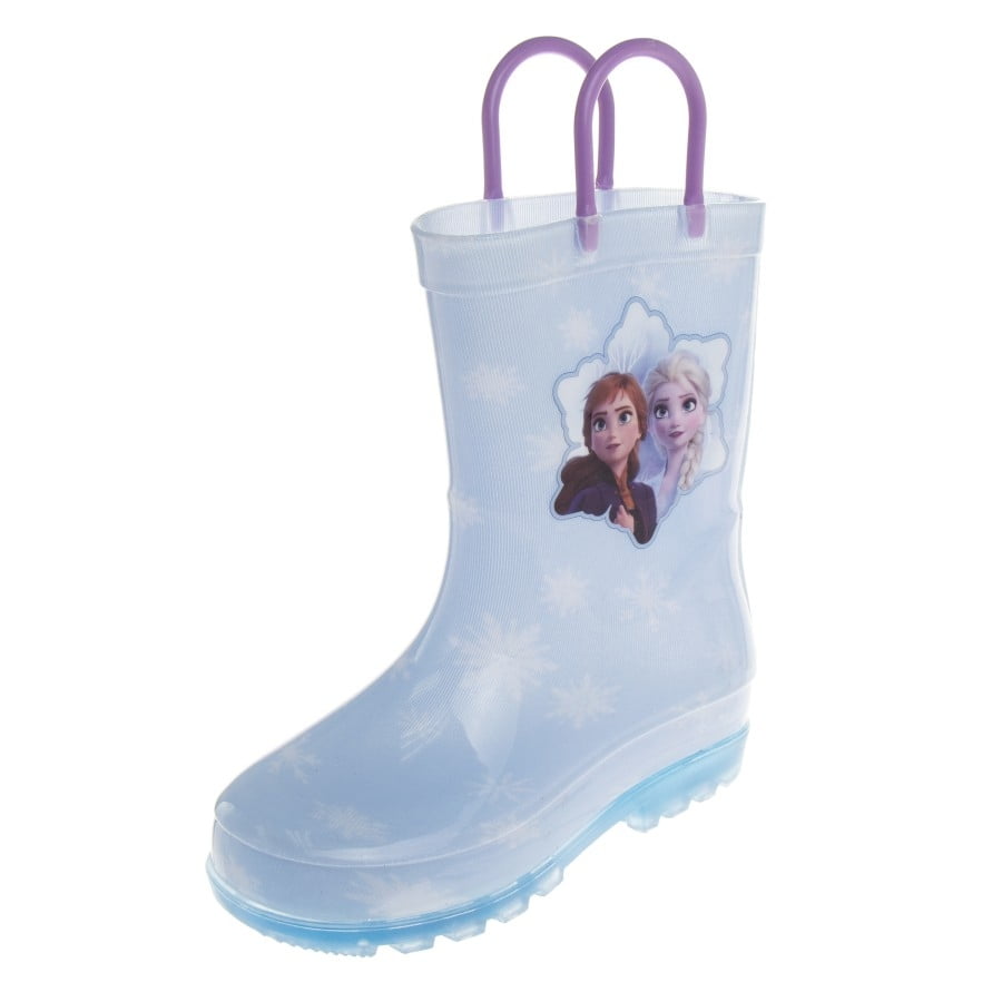 Disney Frozen Princess Elsa Rubber Rain Boots, Waterproof, Easy Pull ...