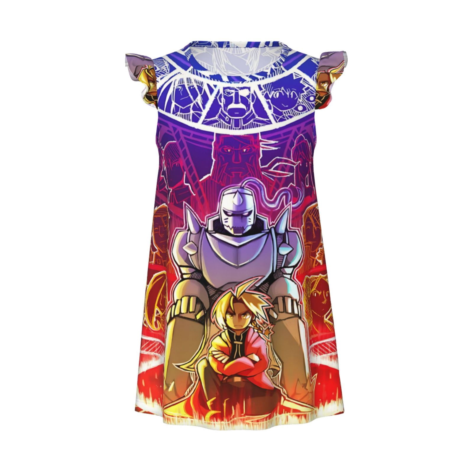 Girls Fullmetal Alchemist Nightgown Princess Pajama Dresses For Girls ...