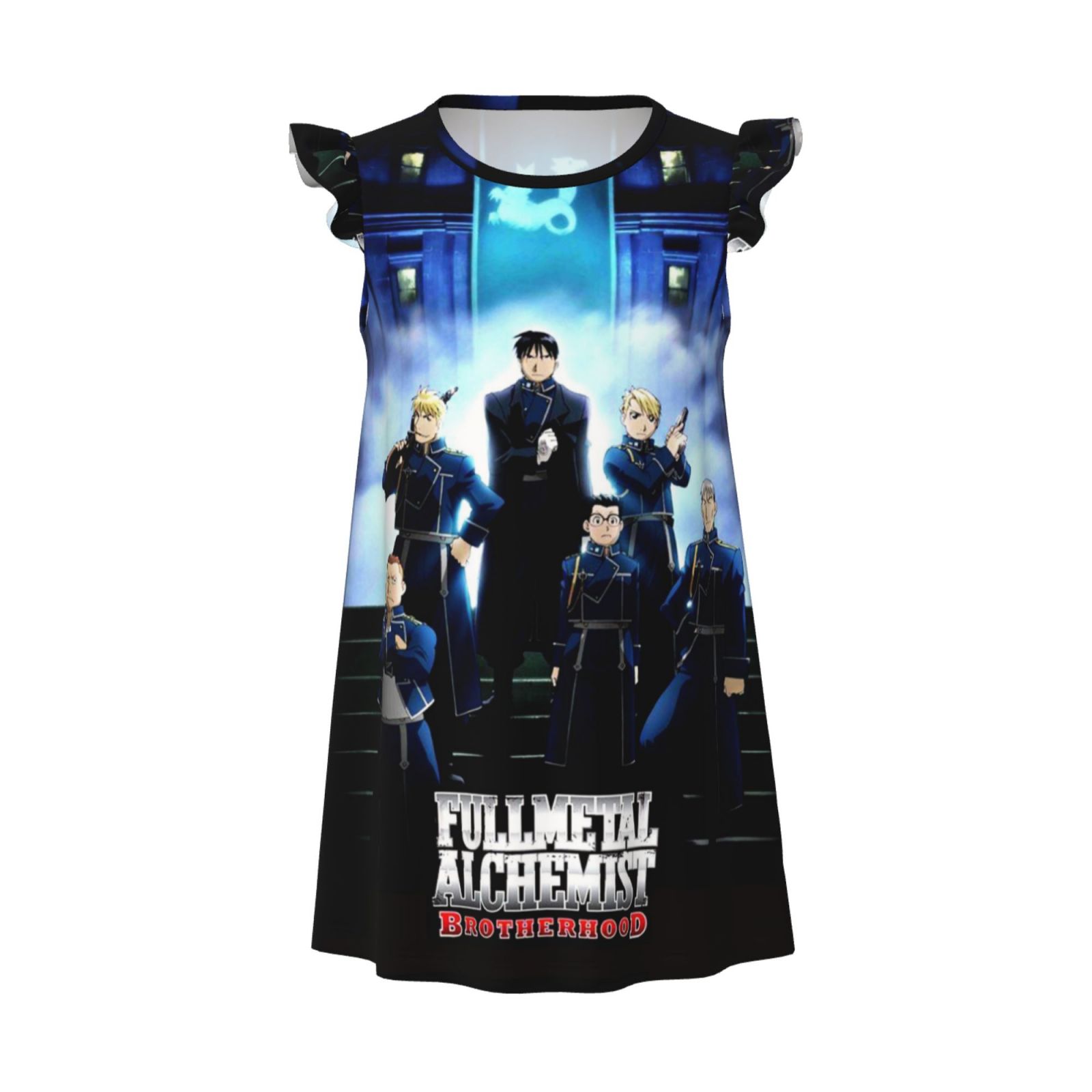 Girls Fullmetal Alchemist Nightgown Princess Pajama Dresses For Girls ...