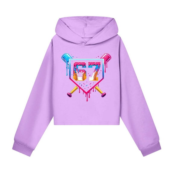 Girls Funny 67 Number Hoodies Sweatshirt Crew Neck Rap Drop Shoulder ...