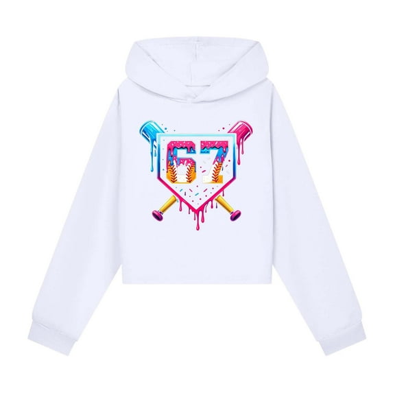 Girls Funny 67 Number Hoodies Sweatshirt Crew Neck Rap Drop Shoulder ...