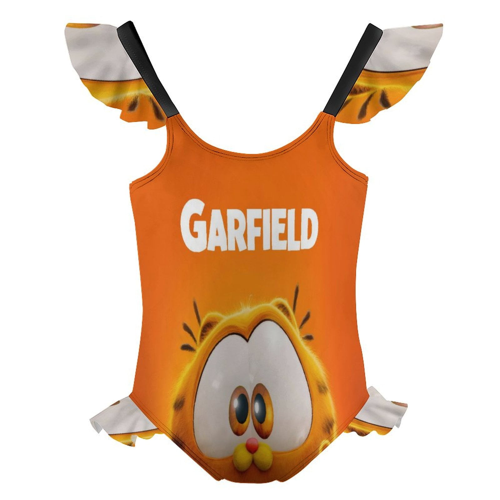 Girls Gar-Field One Piece Swimsuit Kids Cute Ruffle Bathing Suit ...