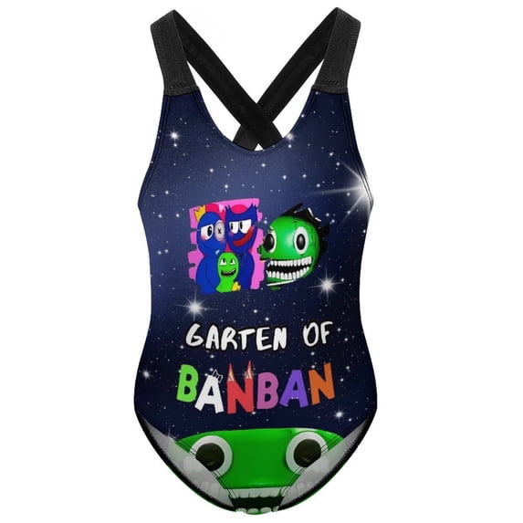 Girls Garden Monster Animal Banban One Piece Swimsuits Bathing Suits ...
