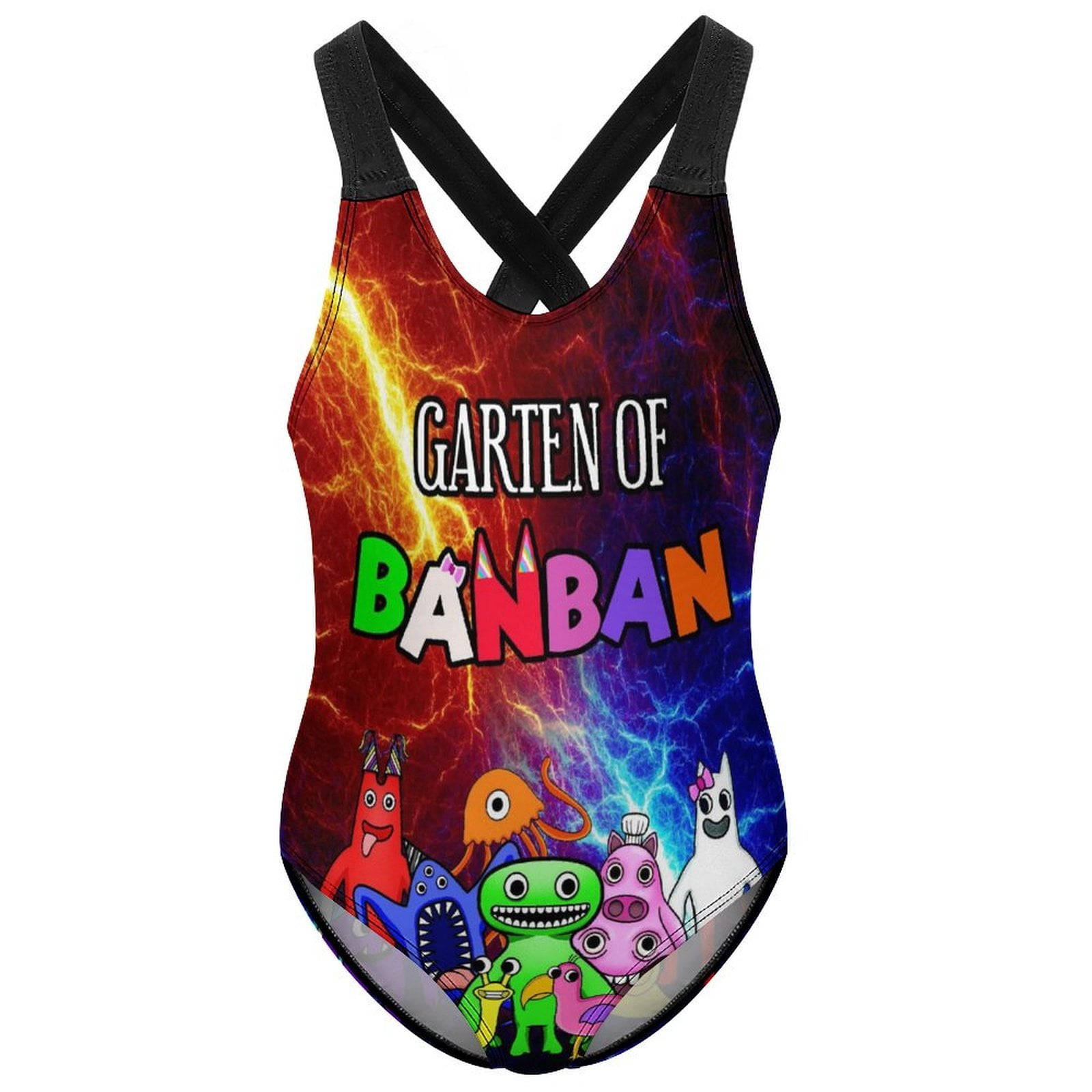 Girls Garden Monster Animal Banban One Piece Swimsuits Bathing Suits ...