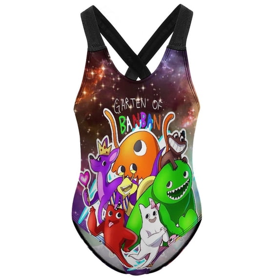 Girls Garden Monster Animal Banban One Piece Swimsuits Bathing Suits ...