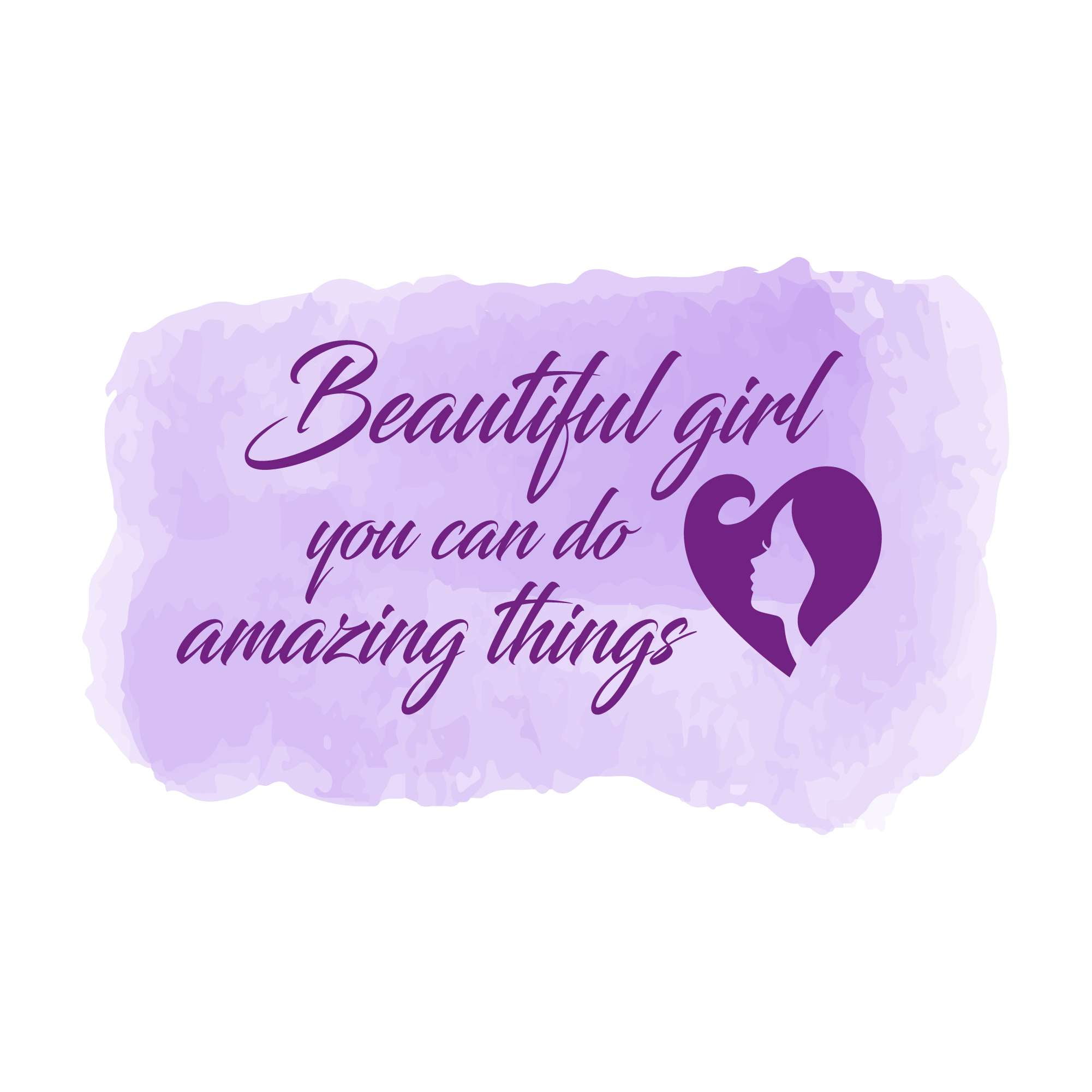 Girls Girl You Can Do Amazing Things Empowering Quote Wall Decal ...