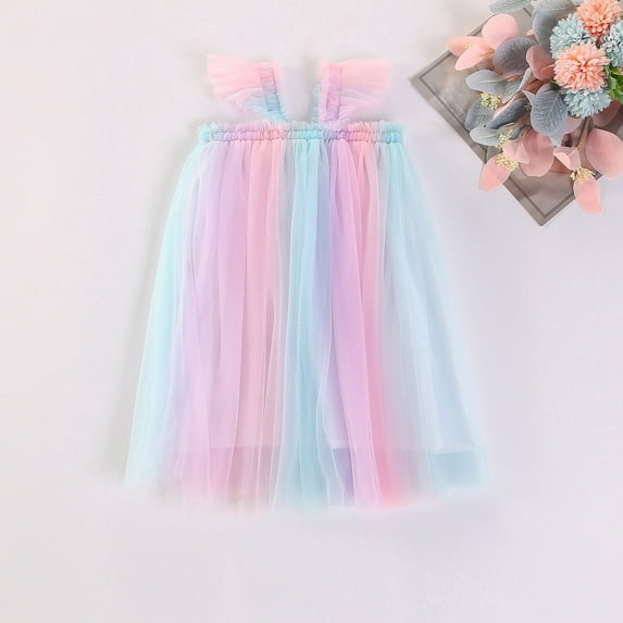 Girls Gold Formal Party Gown - Sequin Long-Sleeve Dress with Layered ...