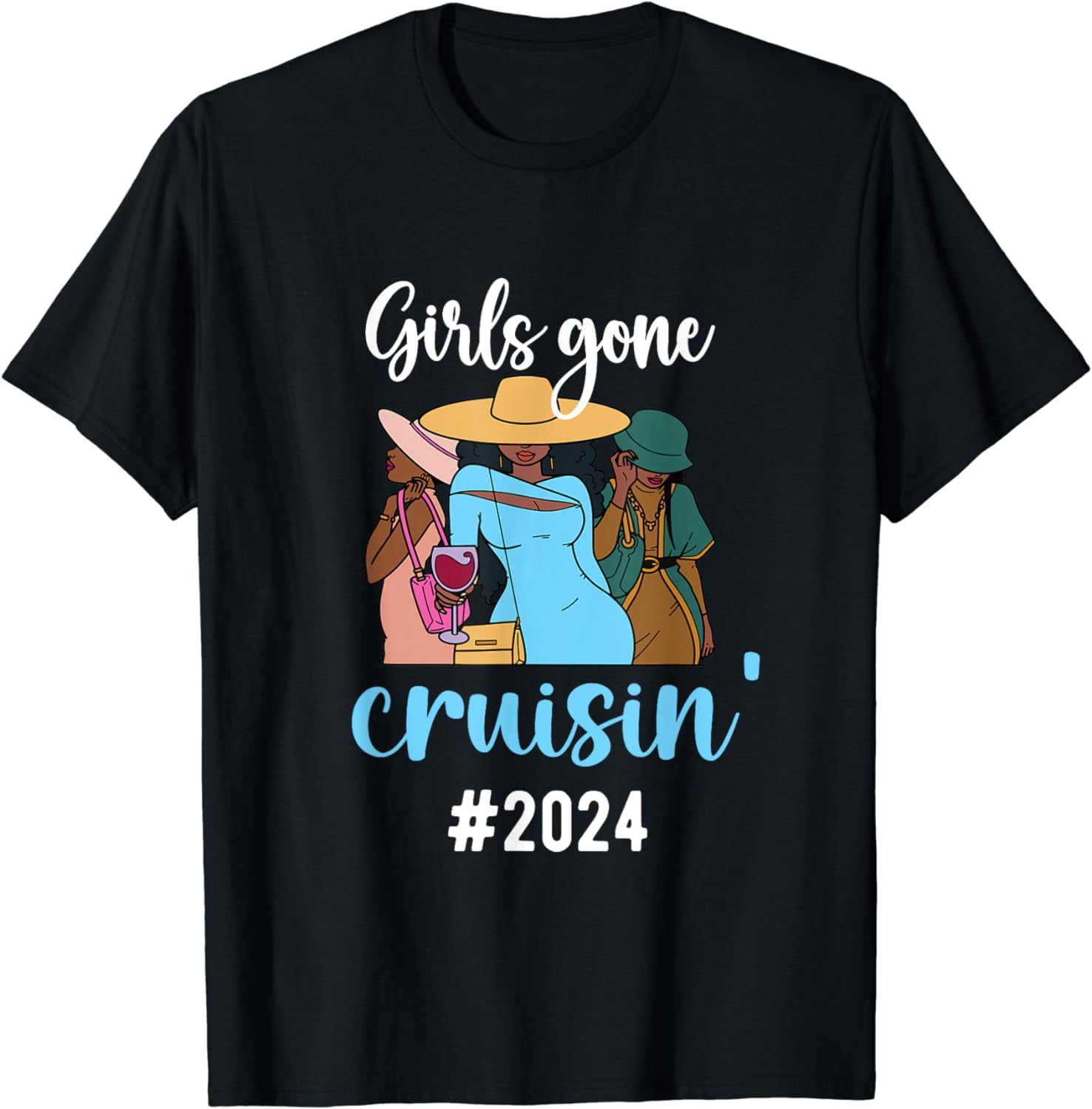 Girls Gone Cruisin' Girls Cruising 2024 Vacation T-Shirt - Walmart.com