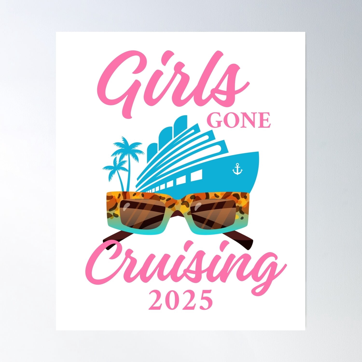 Girls Gone Cruising 2025 Poster Wall Art, Modern Wall Decor, 24x36 ...