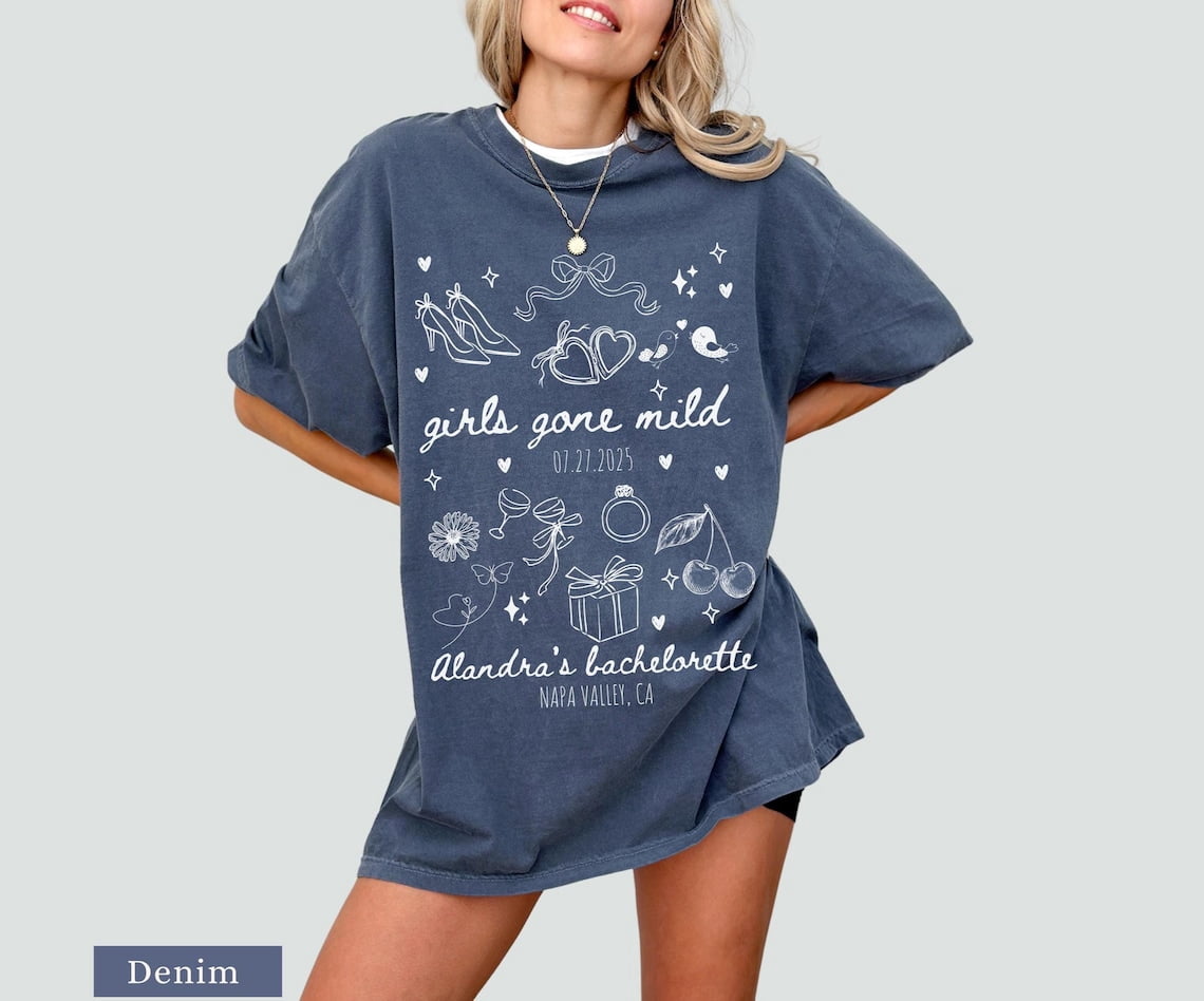 Girls Gone Mild Bachelorette Party shirts, Spa Bachelorette, Bach ...