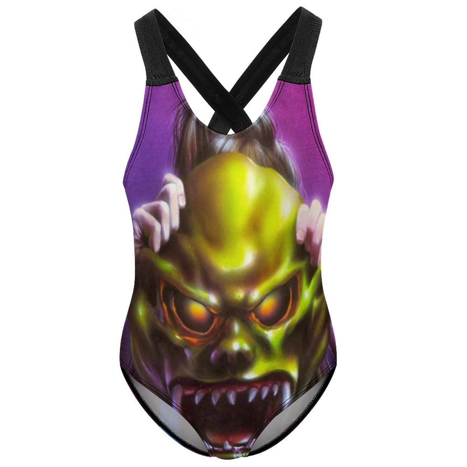 Girls Goosebu-,Mp One Piece Swimsuits Bathing Suits Cross Back Swimwear ...