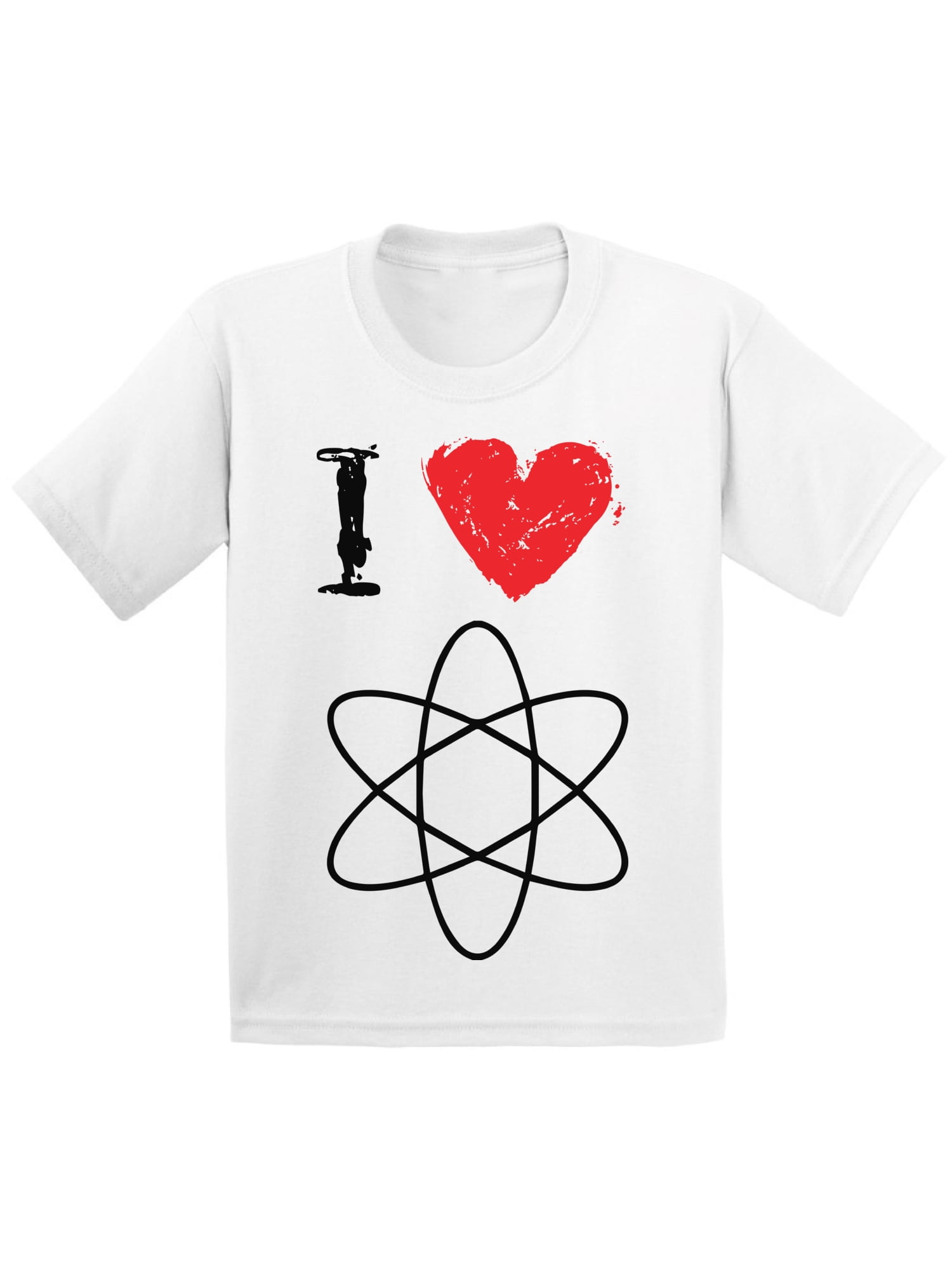 Girls Graphic Tees - I Love Science Shirt for Kids - Walmart.com