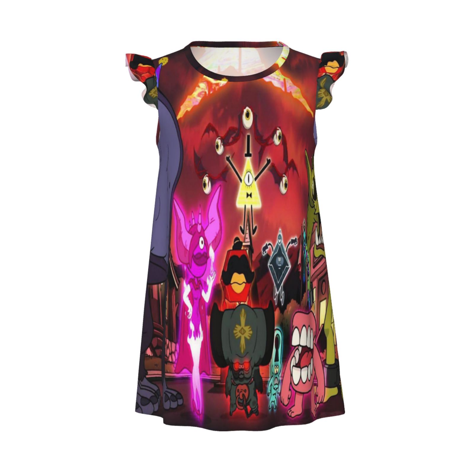Girls Gravity Fall Nightgowns Pajamas Kids Sleepwear Night Dress Sleep ...