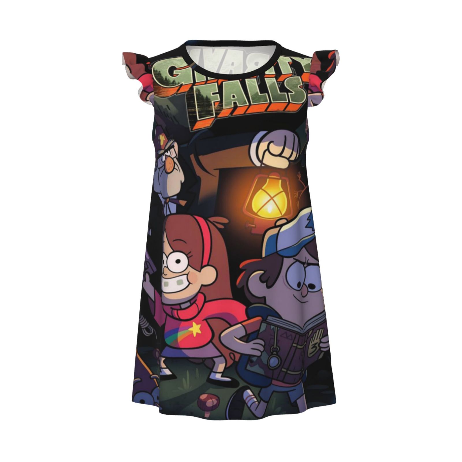 Girls Gravity Fall Nightgowns Pajamas Kids Sleepwear Night Dress Sleep ...