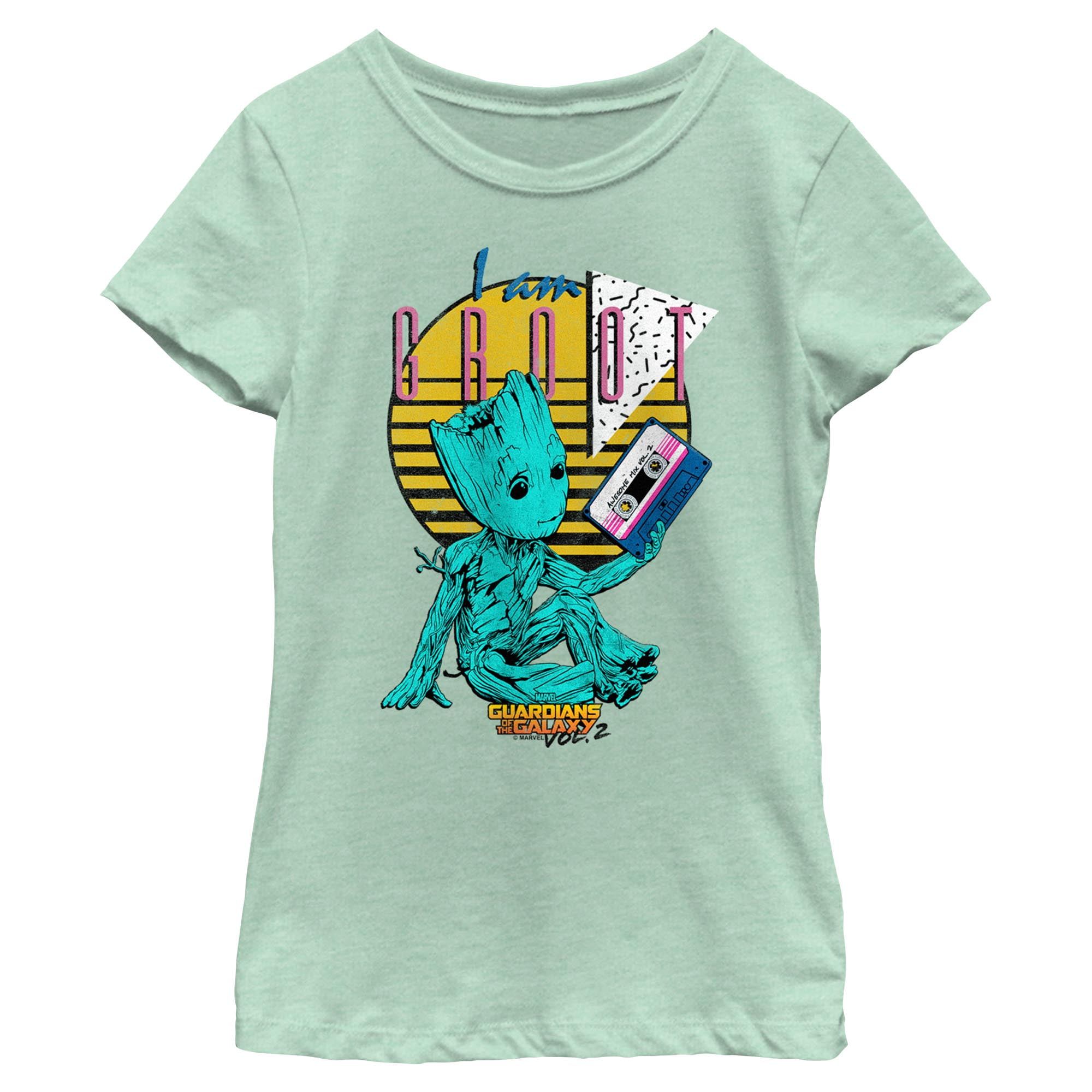 Girls Guardians of the Galaxy Vol. 2 I Am Groot Mix Vol. 2 T Shirt ...