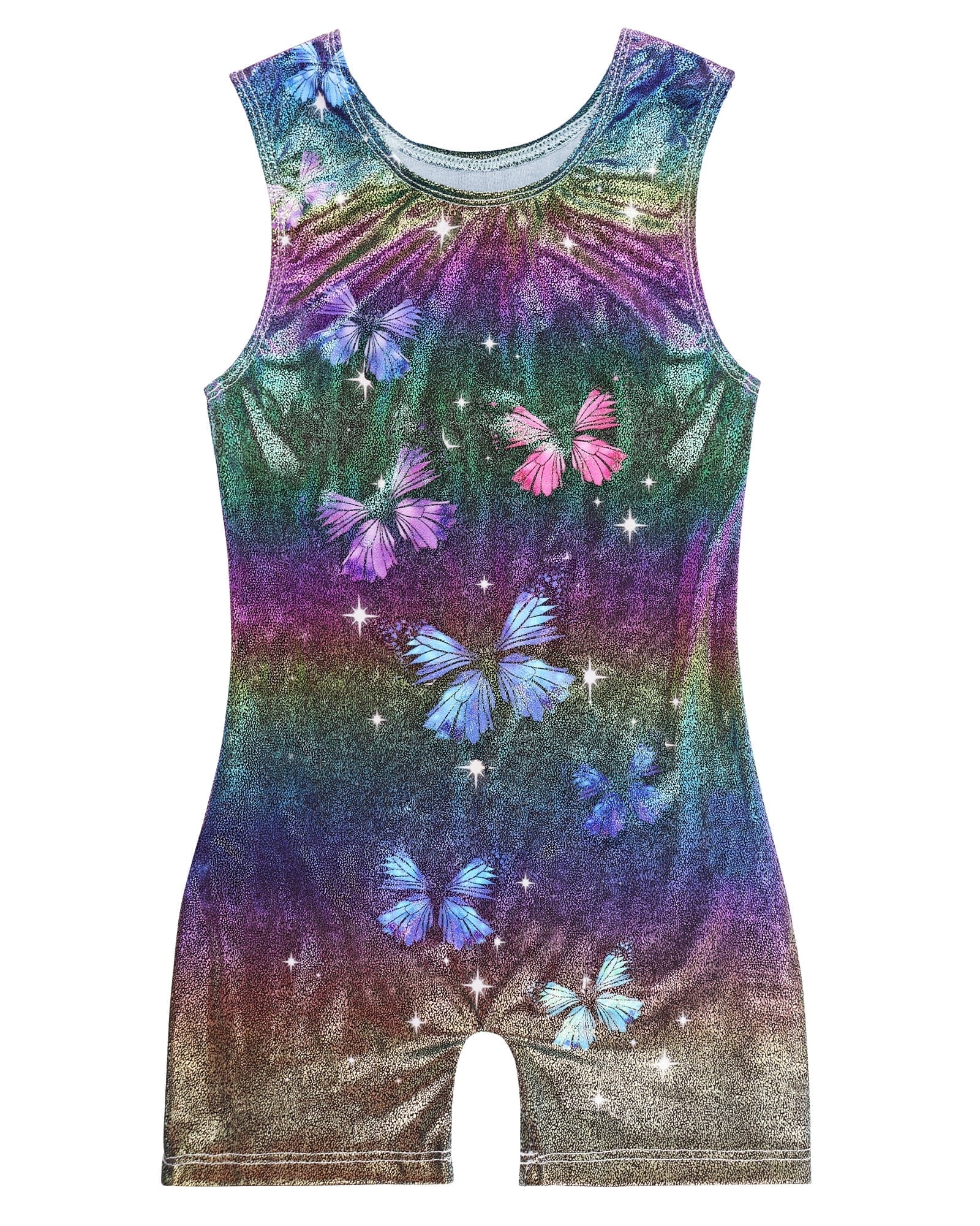 Hupos Girls Gymnastics Leotards, Toddler Biketard Outfit, Breathable ...