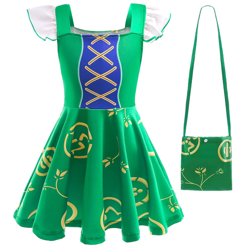 Girls Halloween Sanderson Sister Cosplay Outfit Witch Role Play Dress ...