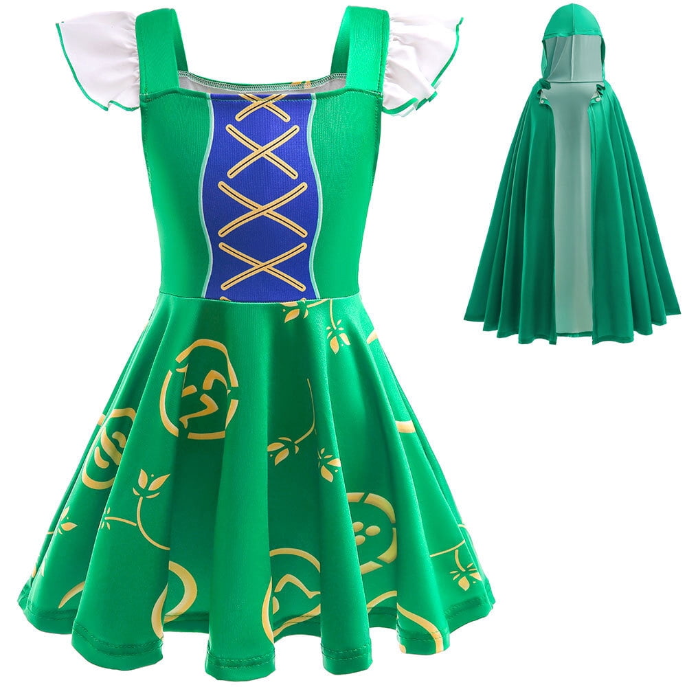 Girls Halloween Sanderson Sister Cosplay Outfit Witch Role Play Dress ...