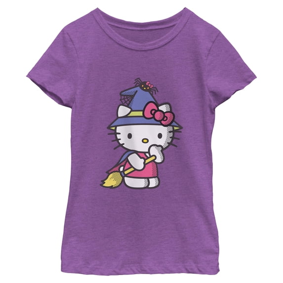 Girls Hello Kitty Halloween Party Costume T Shirt - Walmart.com