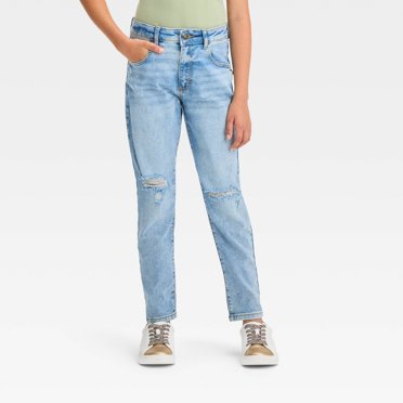 Jordache Girls High Rise Baggy Straight Jean, Sizes 5-18 - Walmart.com