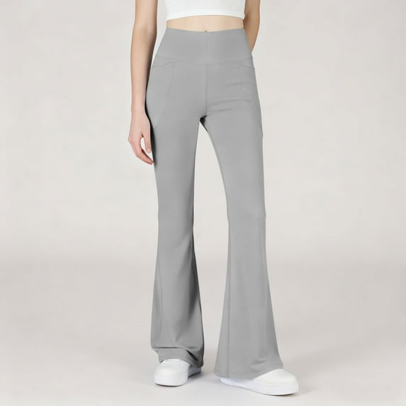 Girls' High Waisted Yoga Pants Casual Legging Flare Pants Athletic ...