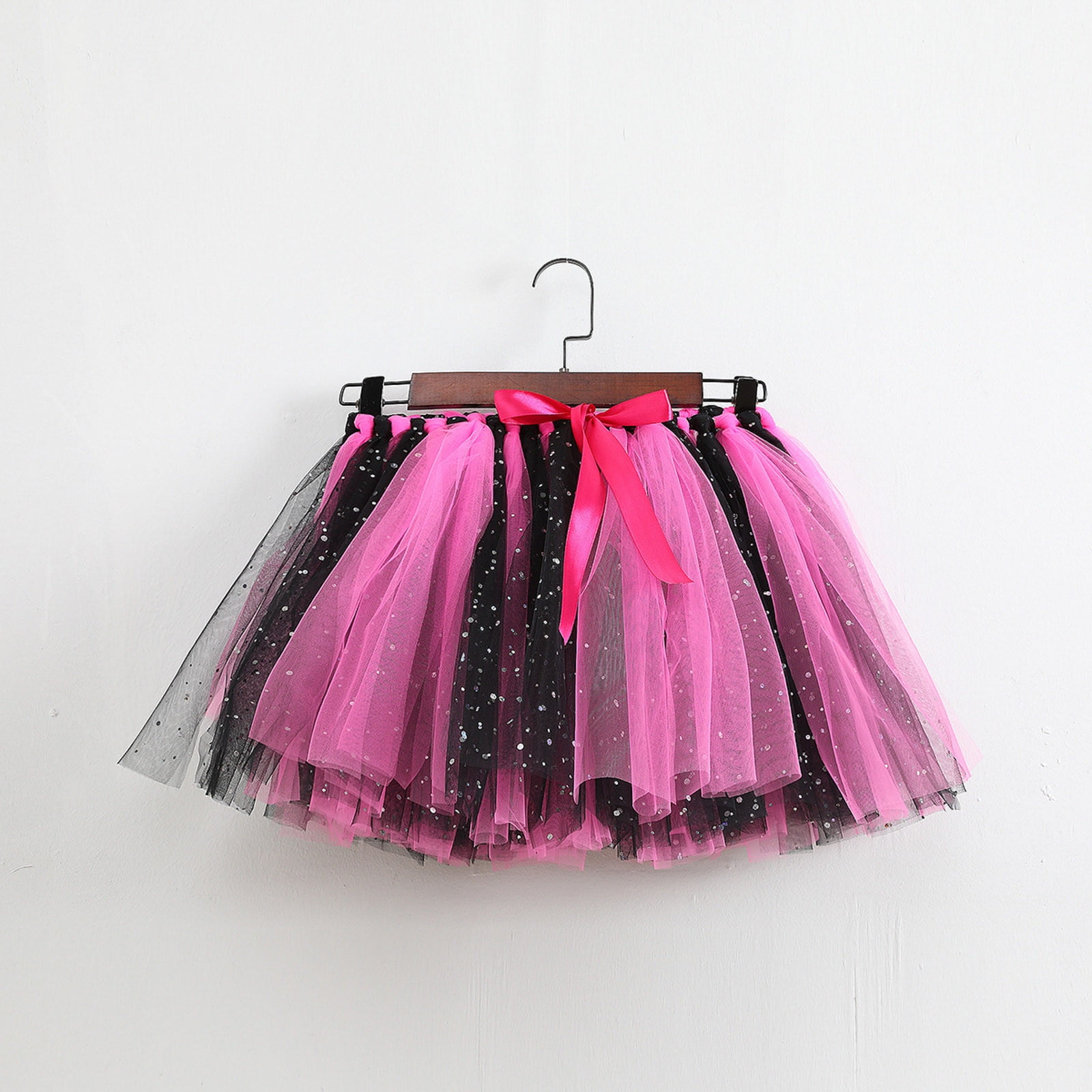 Girls' Holiday Carnival Color-Block Tulle Tutu Skirt – Patchwork Party ...