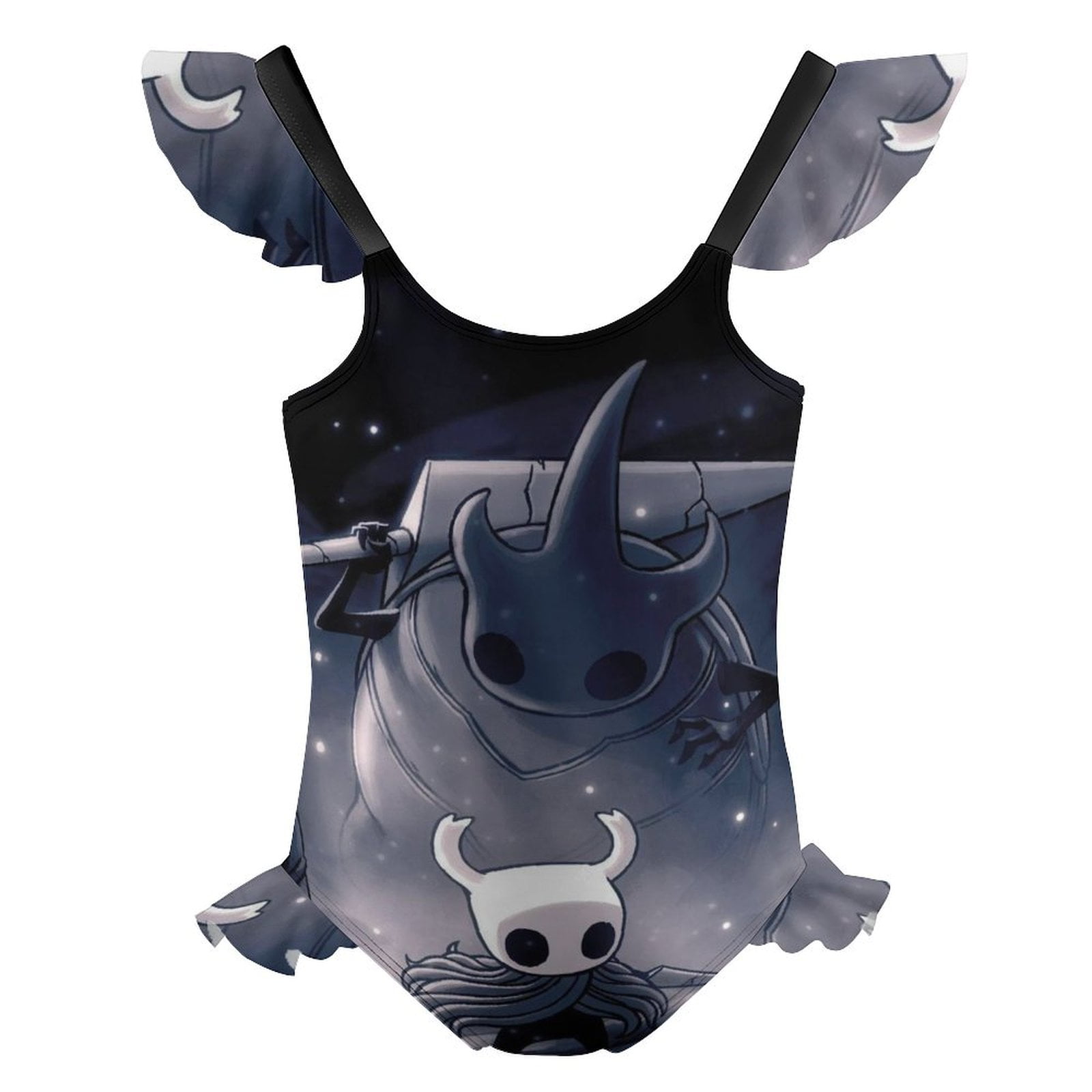 Girls Hollow Knight One Piece Swimsuit Flutter Sleeve Bathing Suit ...