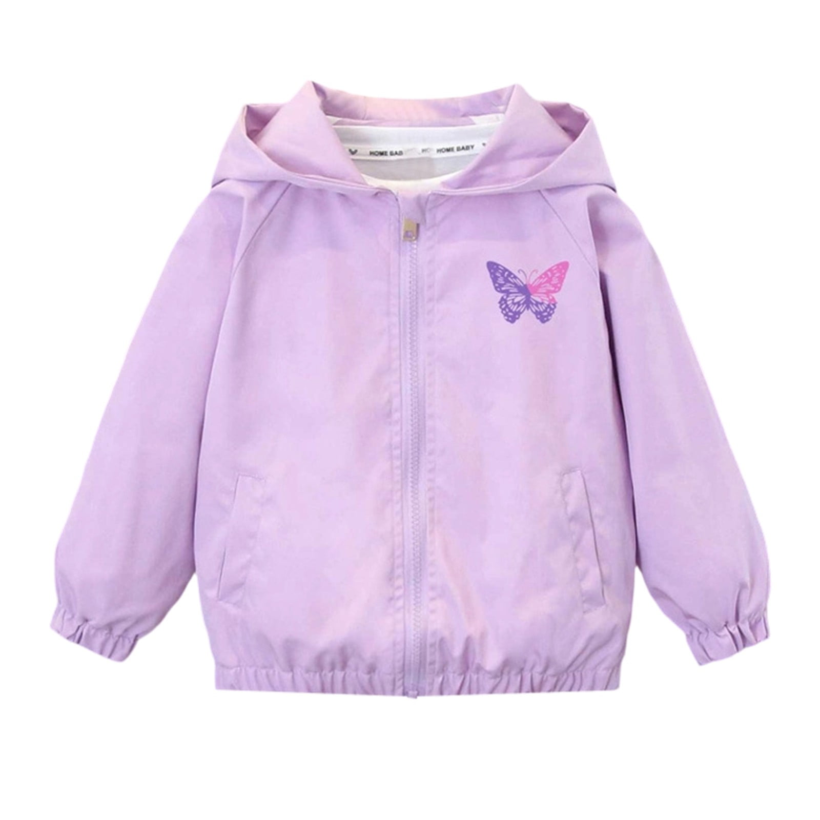 Little Girls Hooded Jacket Soft Outer Lightweight Coat Spring Fall ...