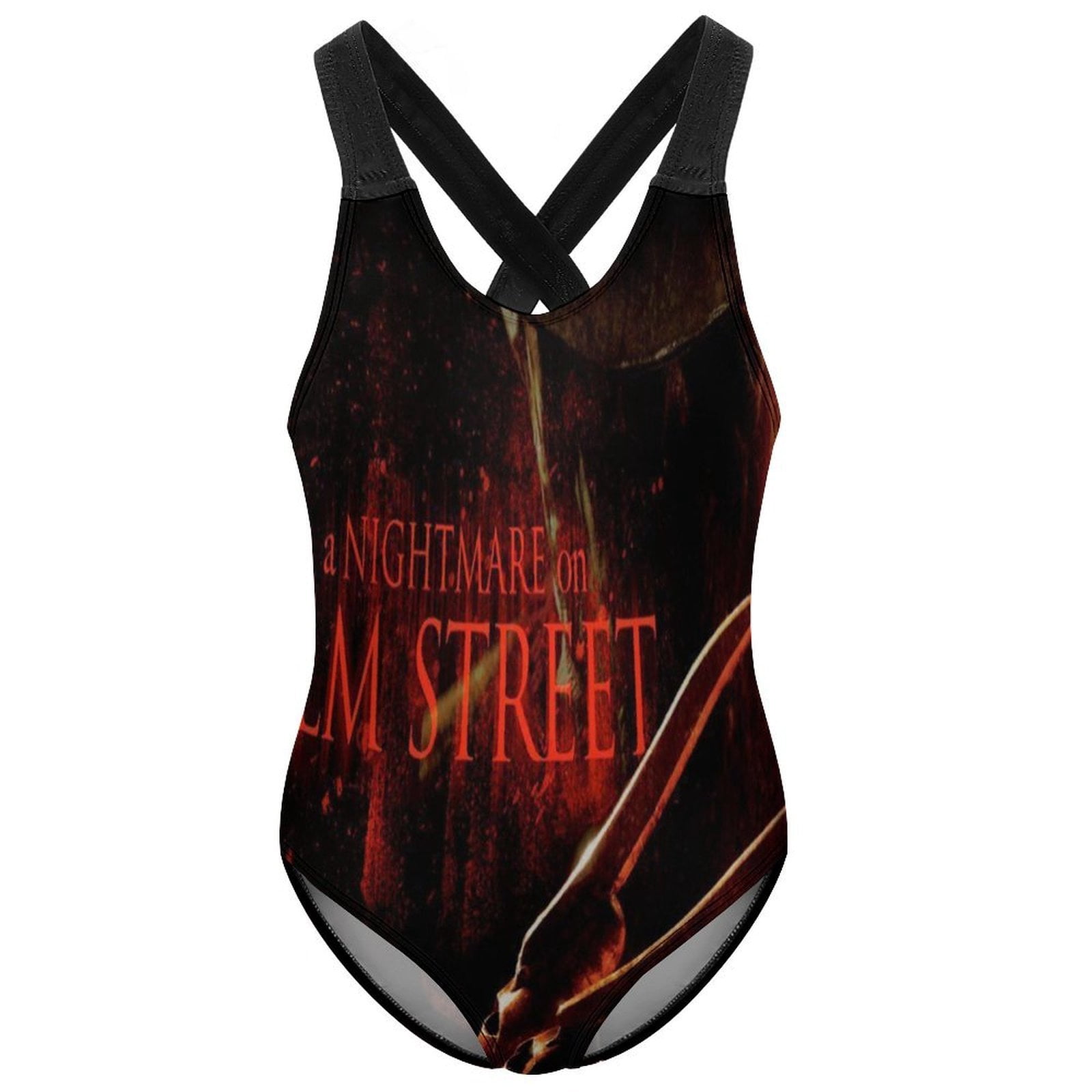 Girls Horror Freddy Movie Krue-Ge2 One Piece Swimsuits Bathing Suits ...