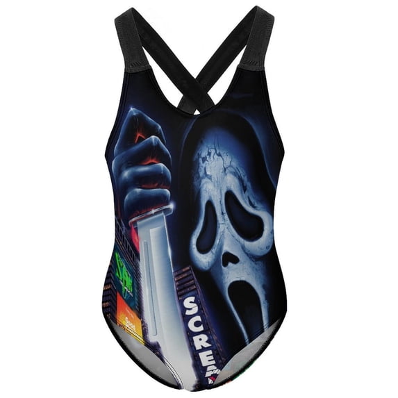 Girls Horror Movie Scre-am0 One Piece Swimsuits Bathing Suits Cross ...