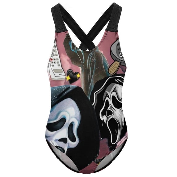 Girls Horror Movie Scre-am0 One Piece Swimsuits Bathing Suits Cross ...