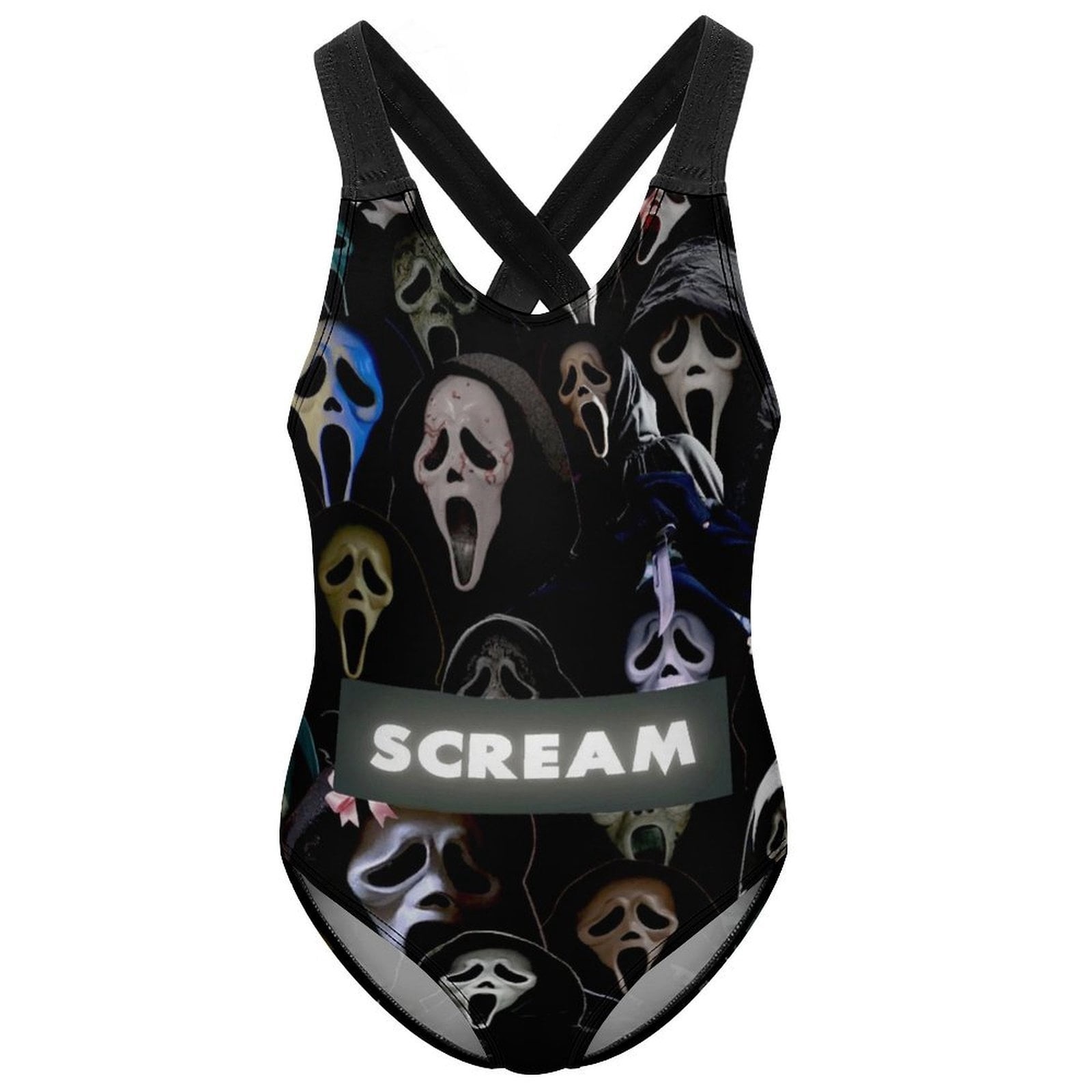 Girls Horror Movie Scre-am0 One Piece Swimsuits Bathing Suits Cross ...