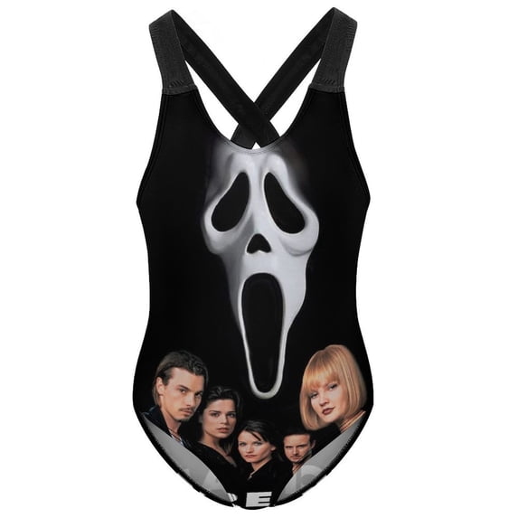 Girls Horror Movie Scre-am0 One Piece Swimsuits Bathing Suits Cross ...