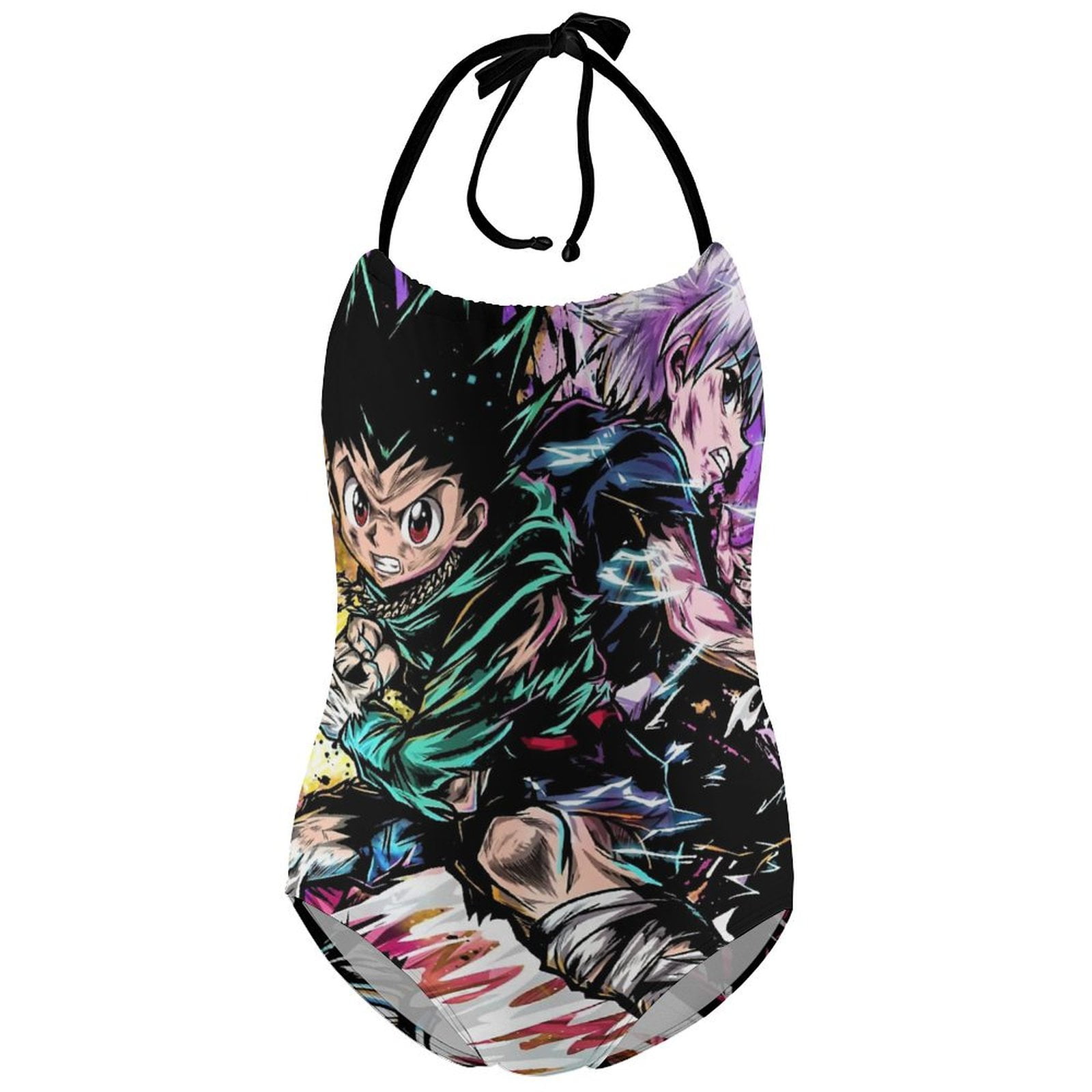 Girls Hunter X Hunte Gon Killua Bathing Suit One Piece Halter Neck ...