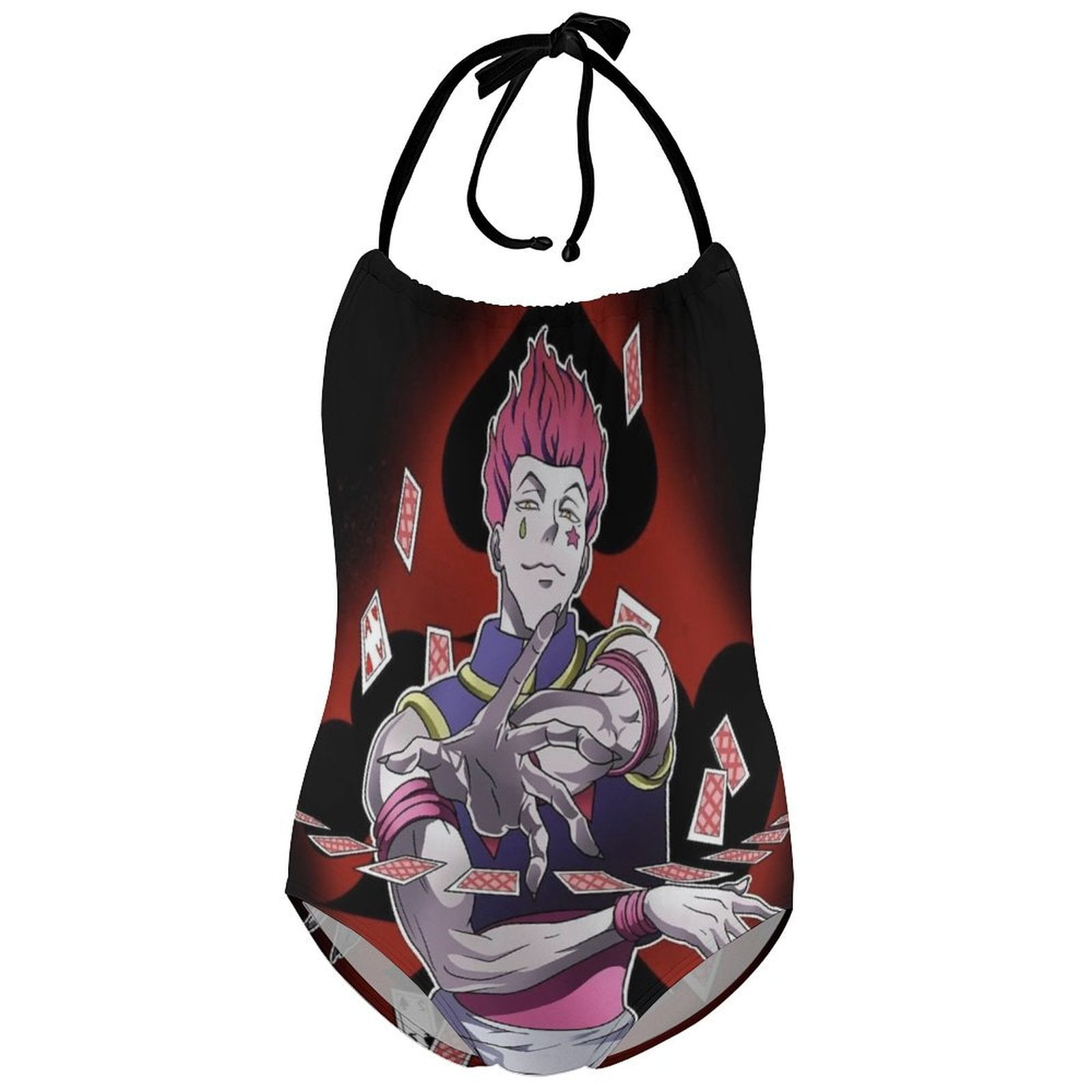 Girls Hunter X Hunte Hisoka Bathing Suit One Piece Halter Neck Strap ...
