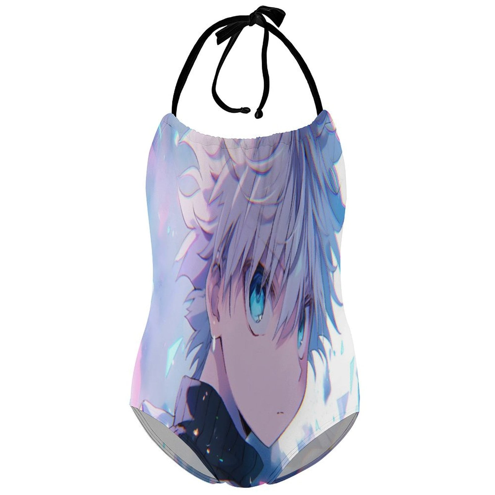 Girls Hunter X Hunte Killua Lightning Bathing Suit One Piece Halter ...