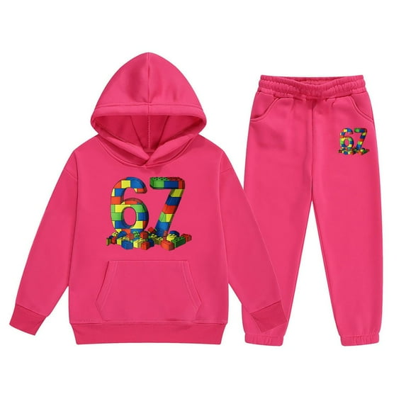 Girls Ice Cream 6 7 Print Clothes Set Tie Dye Hoodie Pullover Tracksuit ...