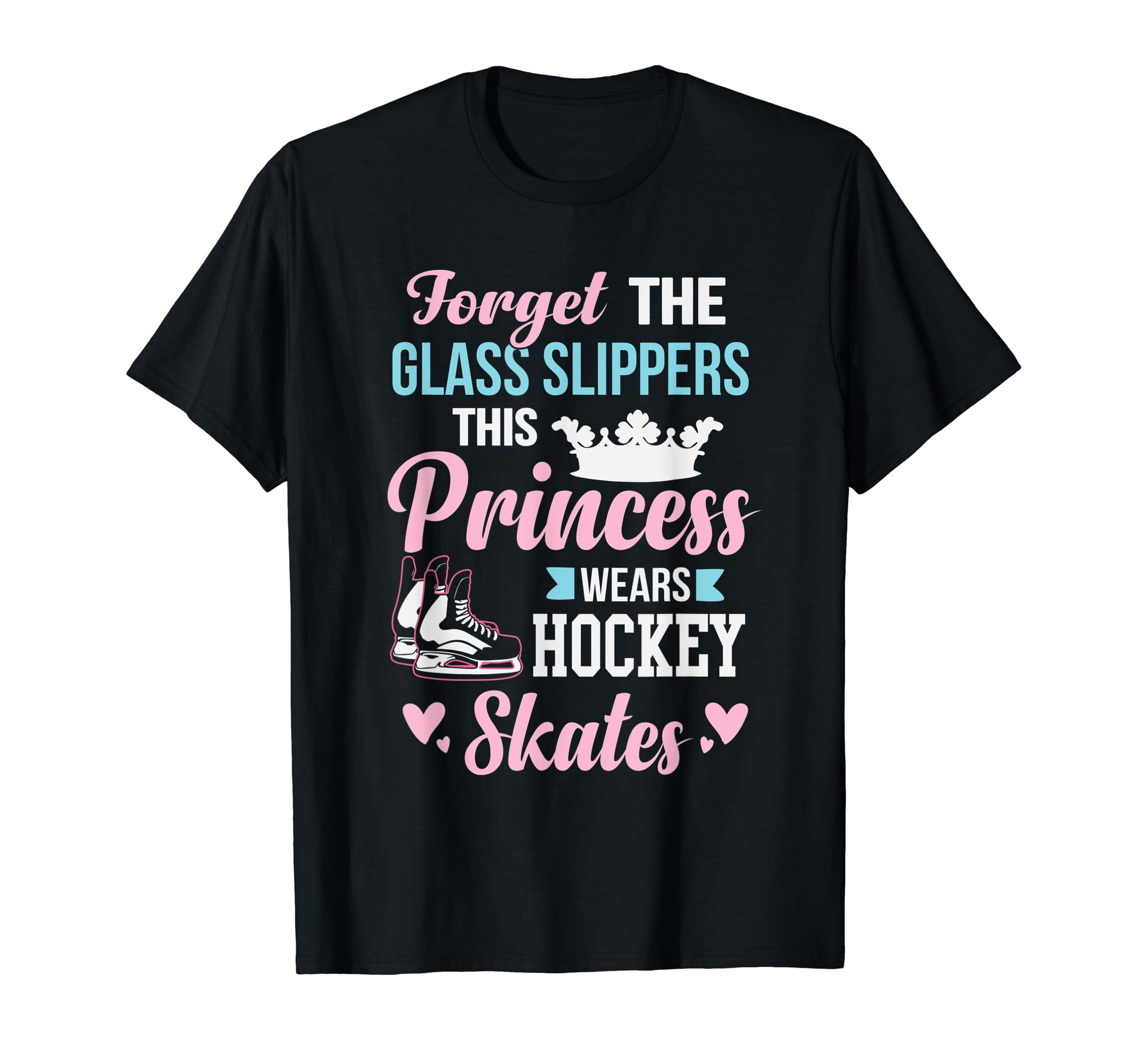 Girls Ice Hockey T-Shirt Men Women Vintage Casual T-Shirt This Princess ...