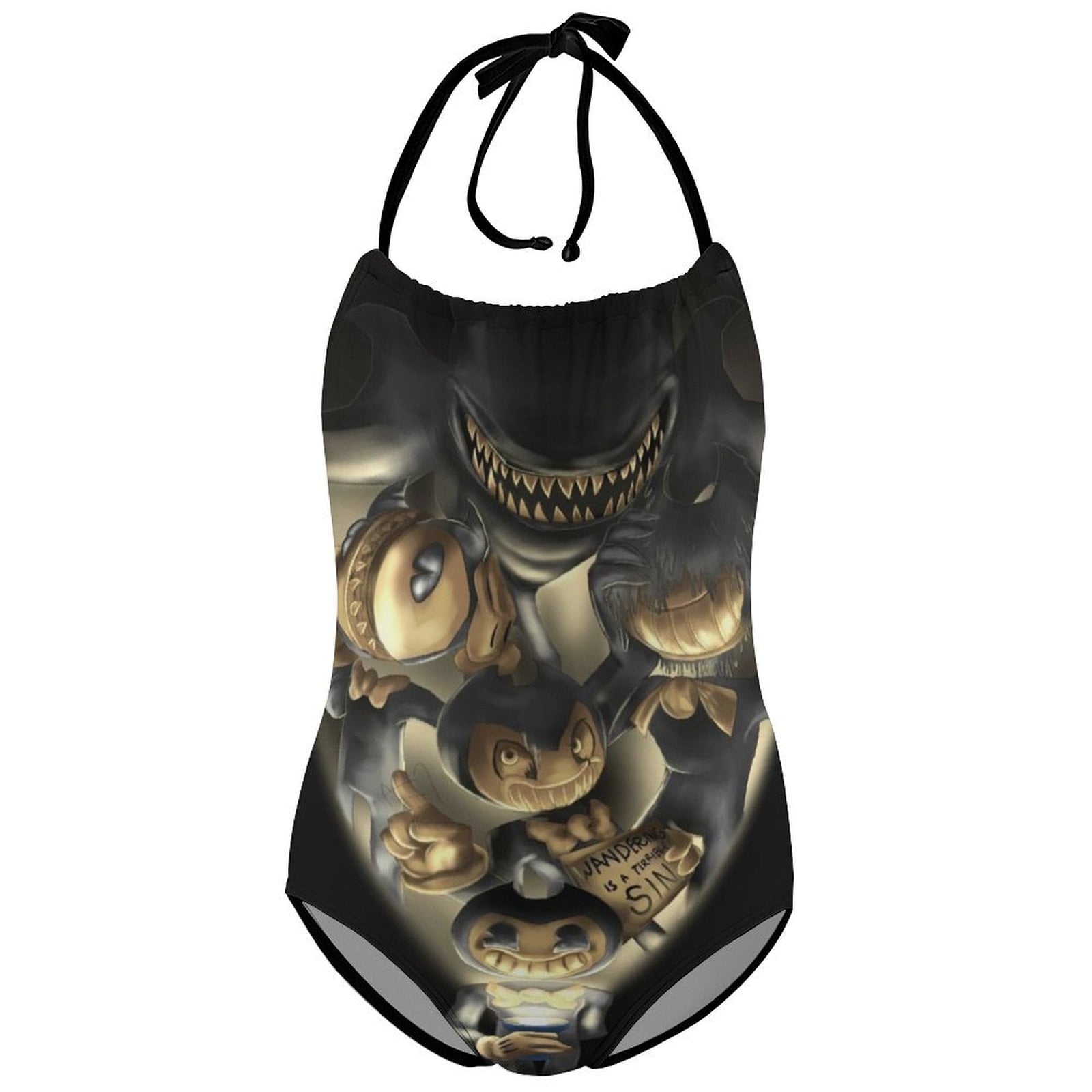 Girls Ink Ben-Dy One Piece Swimsuits Halter Bathing Suits Beach Swimwear - Walmart.com