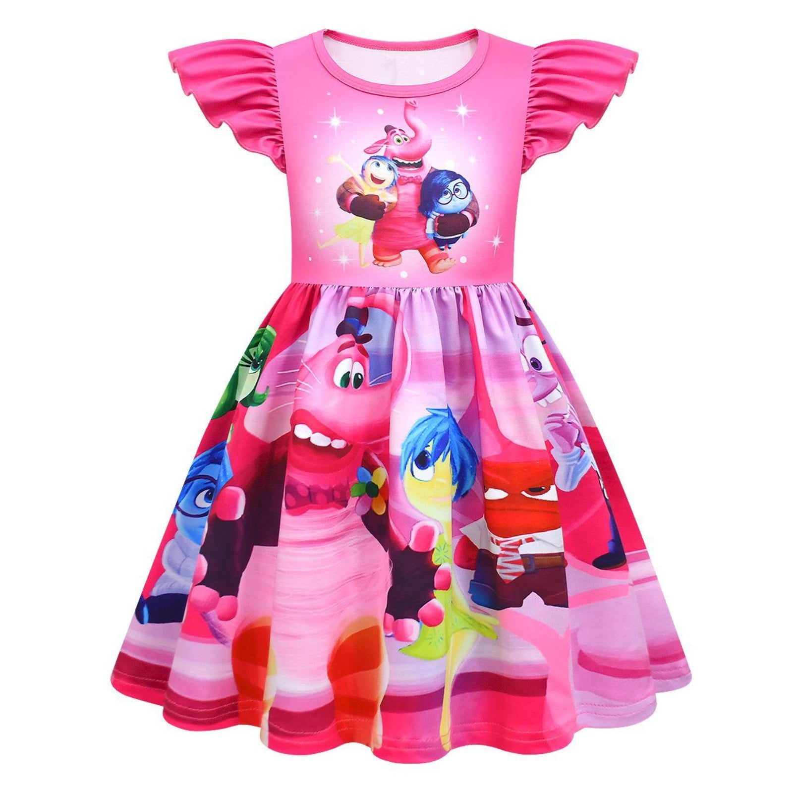 Girls Inside Out 2 Dress Cosplay Costume - Cartoon Birthday Party Fancy ...