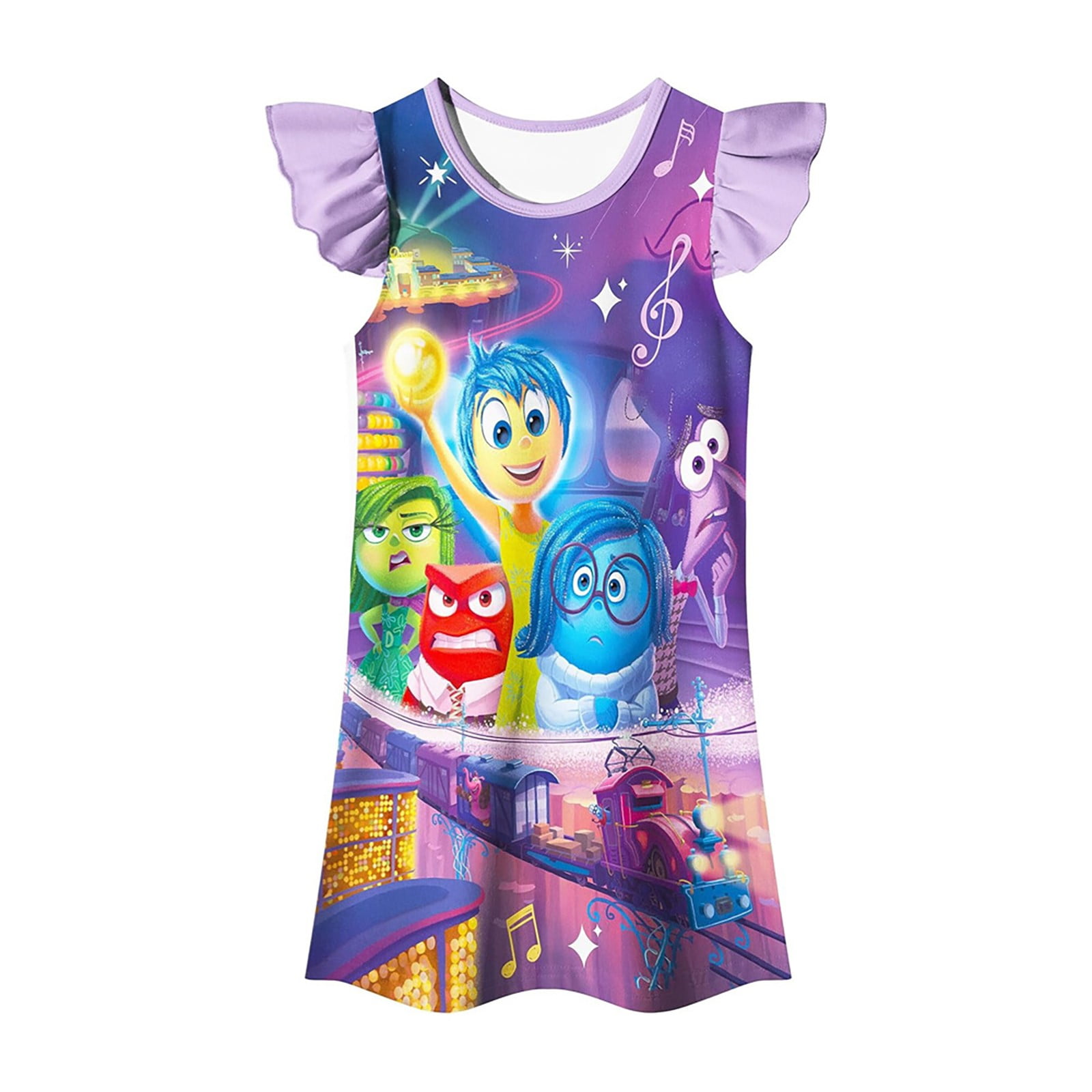 Girls Inside Out Cosplay Costumes - Joy & Disgust Costume, Joy ...