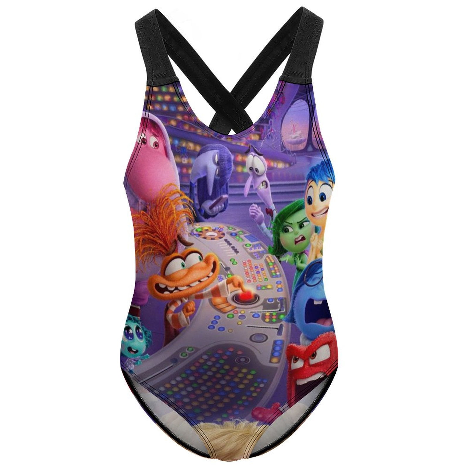 Girls Inside O-u Swimsuit One Piece Bathing Suit for Girls Swimwear ...