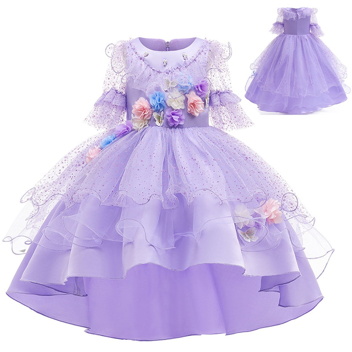Girls Isabela Magical Princess Dresses Halloween Party Dress Up Suit ...