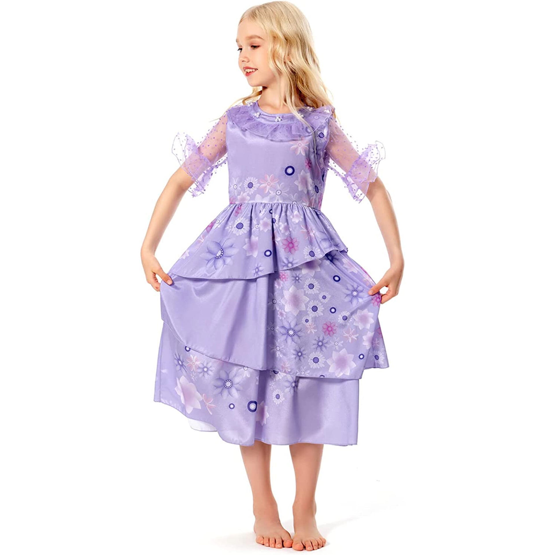 Girls Isabella Dress Cosplay Costume Outfit Summer Princess Dress Up ...