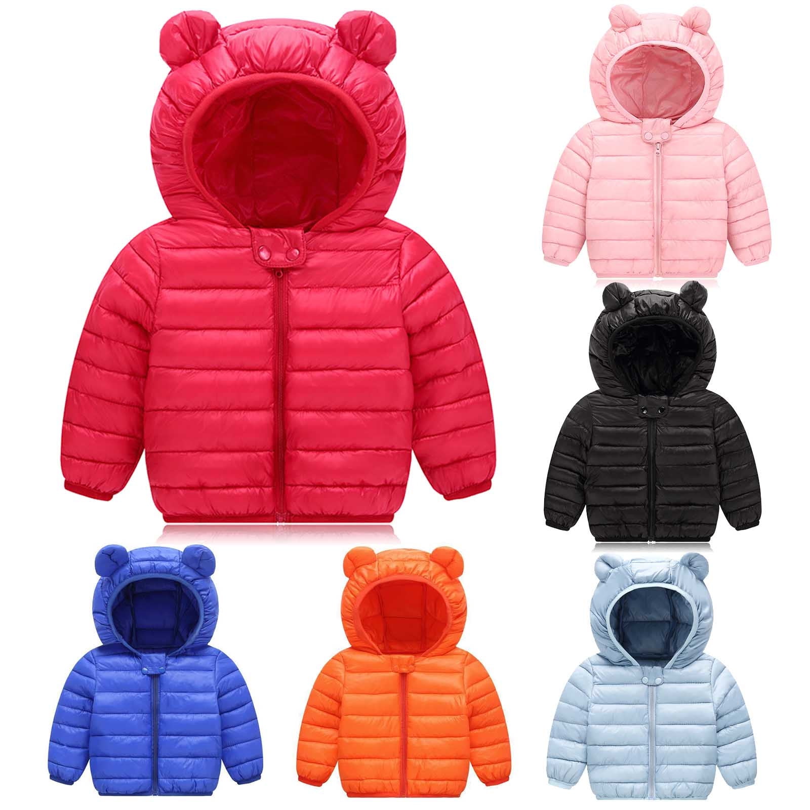 Girls Jackets Casual New Kids Girls Boys Windproof Outdoor Cute Bear ...