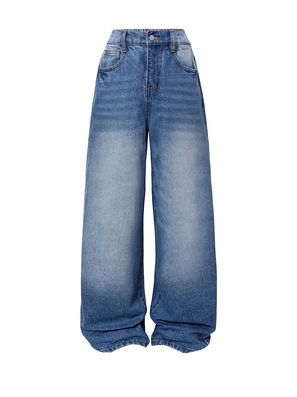 Girls Jeans Baggy Pants Wide Leg/Flare Denim Ripped Teen Clothes Tween ...