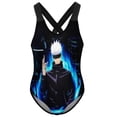 Girls Jujutsu Anime Kaisen One Piece Swimsuits Bathing Suits Cross Back ...