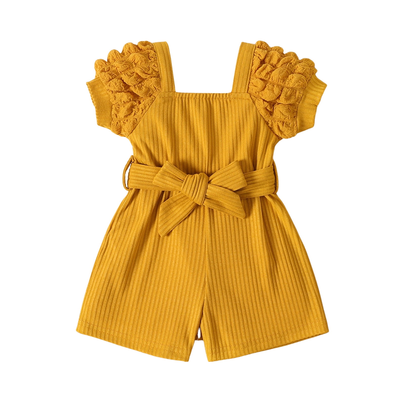 Girls Jumpsuit Print Spring Summer Short Sleeve Jump Outfits for Girls ...