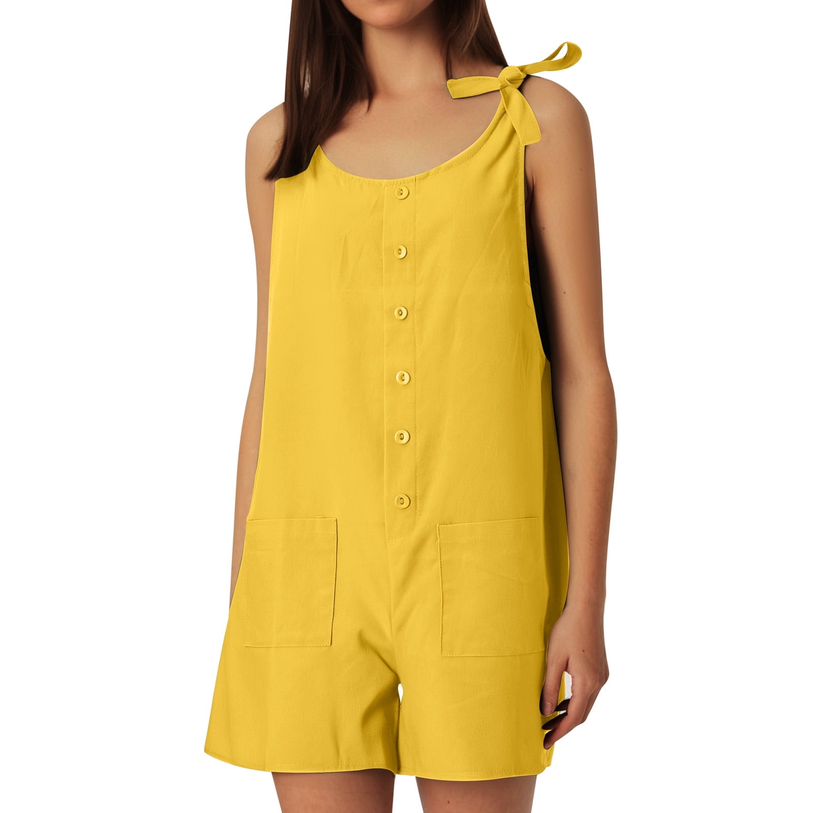 Girls Jumpsuit Sleeveless Girls Summer Clothes Rompers with Pockets ...